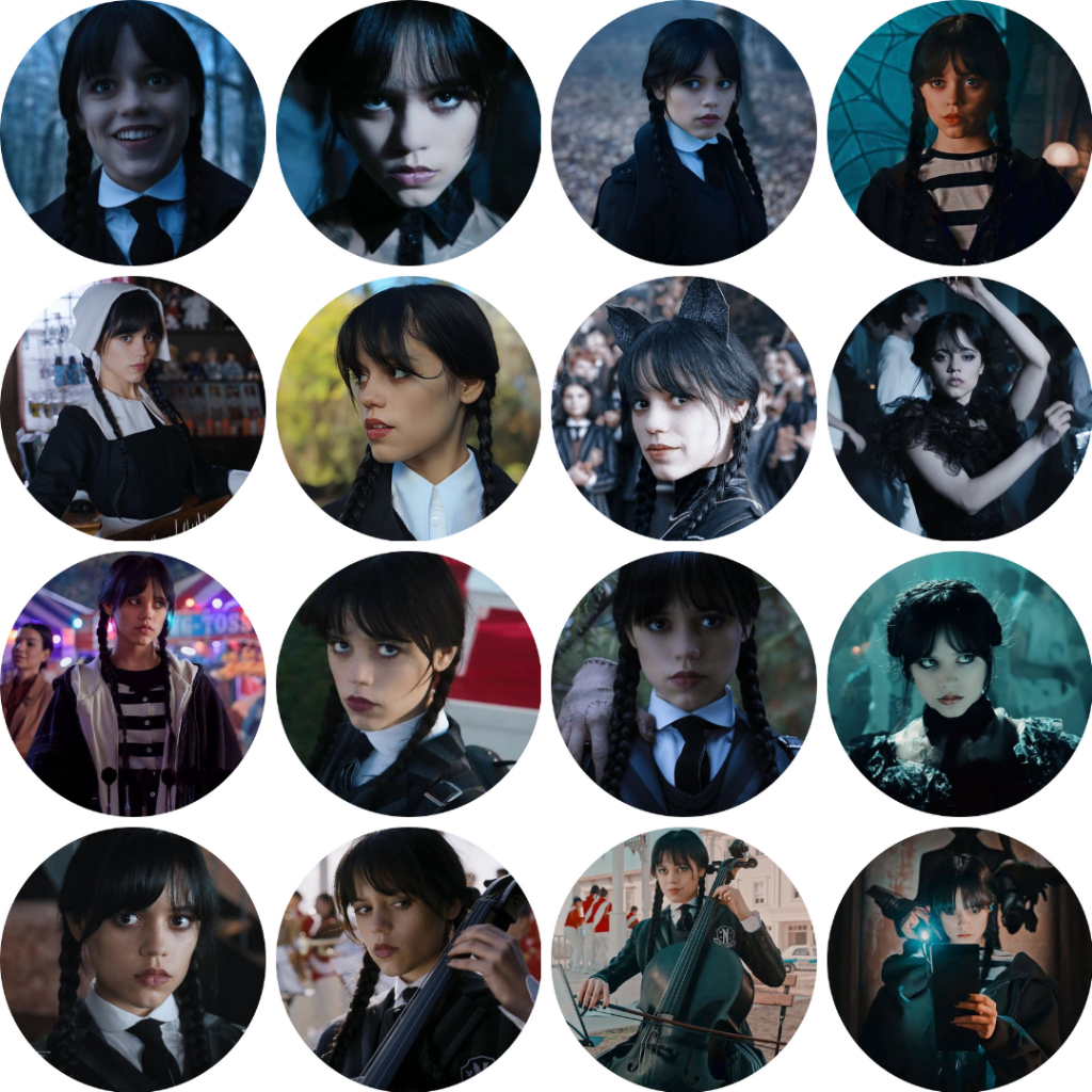 Wednesday Addams Family Jenna Ortega Button Badge 58mm | Shopee Singapore