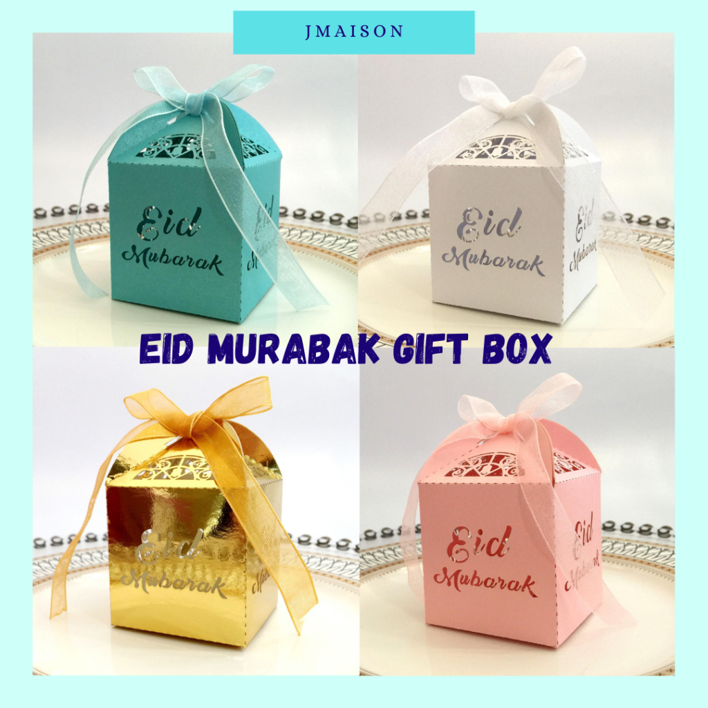 JMAISON 100Pcs Hari Raya Mini Box Eid Murabak Candy Box Design Ramadan ...
