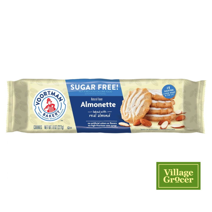 Voortman Sugar Free Iced Almonette Cookies (227g) [Exp Apr 2023 ...