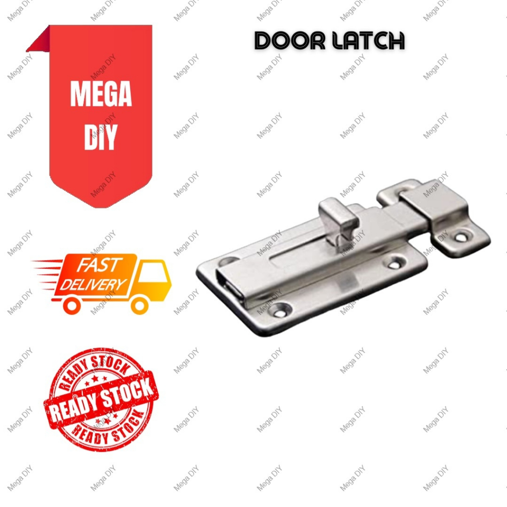 Square Bolt Slug Stainless Steel Security Safety Door Slide Latch Bolt ...