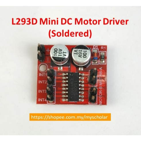 Projek Stem/Rbt - Arduino Mini DC Motor Driver Dual H-Bridge PWM ...