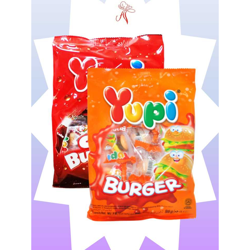 Yupi Gummy Sweets & Candies Mini Burger, Pizza, Bear, Heart 21-90g ...