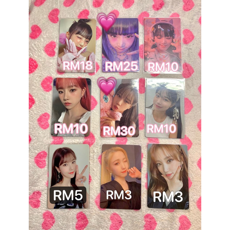 IZONE PHOTOCARD (YENA SMILEY, YENA SMARTPHONE, YURI SOLO, EUNBI, HITOMI ...