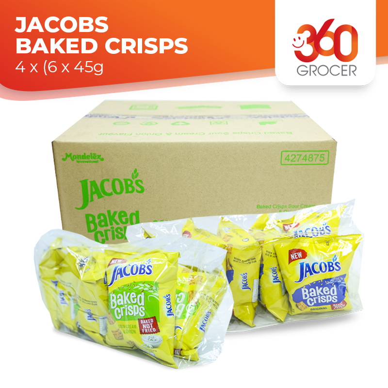 JACOBS BAKED CRISPS BITES - 4 X (6 packs x 45G) | Shopee Singapore