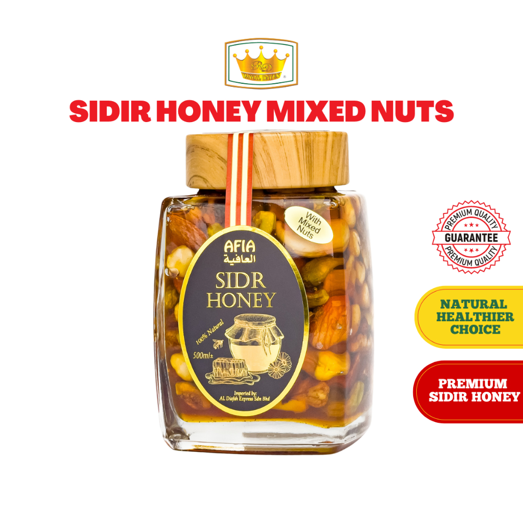Sidir Honey with Mixed Nuts kacang Madu Natural Energizer Premium Afia ...