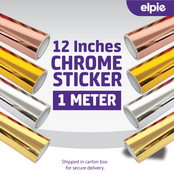 12Inches x 1meter Chrome Stickers / Tumbler Stickers / Balloon Stickers ...
