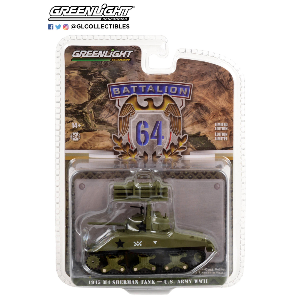 Greenlight Collectibles 1945 M4 Sherman Tank with T34 Calliope Rocket ...