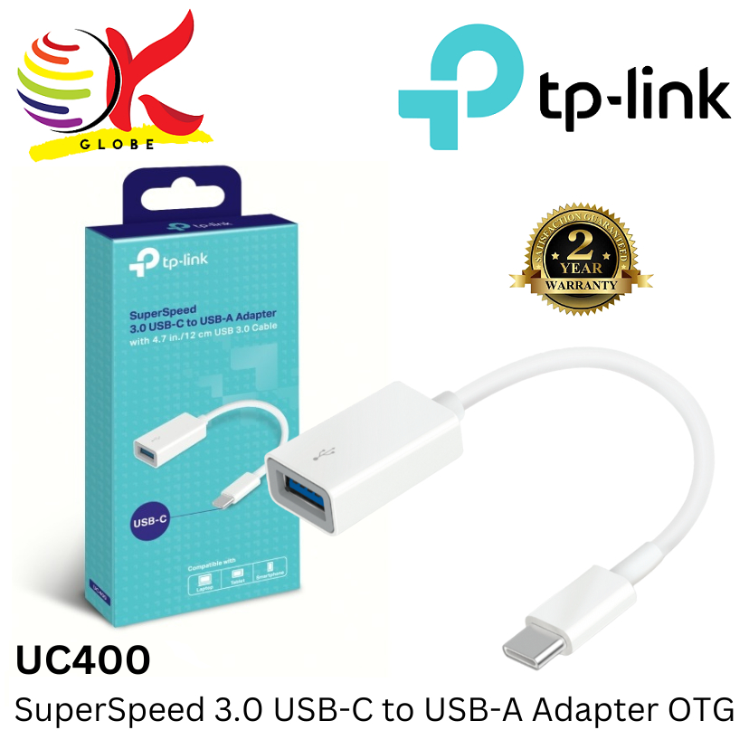TP-LINK UC400 SUPERSPEED 3.0 USB-C TO USB-A ADAPTER CONVERTER OTG ...