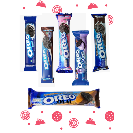 Oreo Sandwich Cookies 119.6g - Vanilla/Chocolate/Strawberry/Ice Cream ...