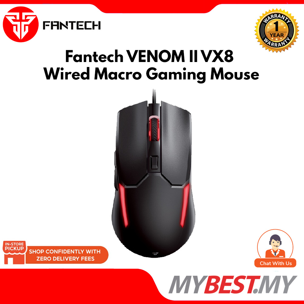 Fantech VENOM II VX8 Wired Macro Gaming Mouse For Good and Smooth ...