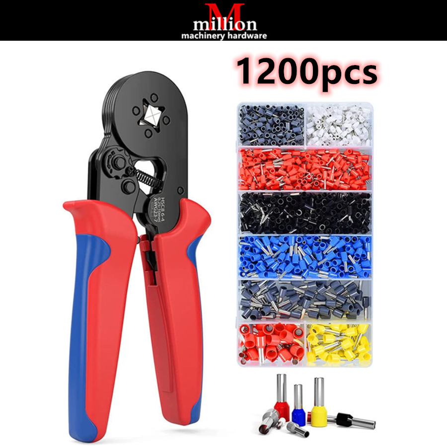 Tubular Terminal Ferrule Crimping Pliers HSC8 6-4A 0.25-10mm2 Cold ...