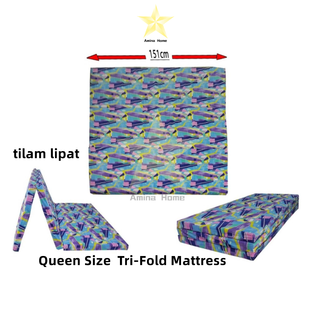 Masterfoam Three Fold Queen Size High-Grade Foam Mattress Tilam Katil ...
