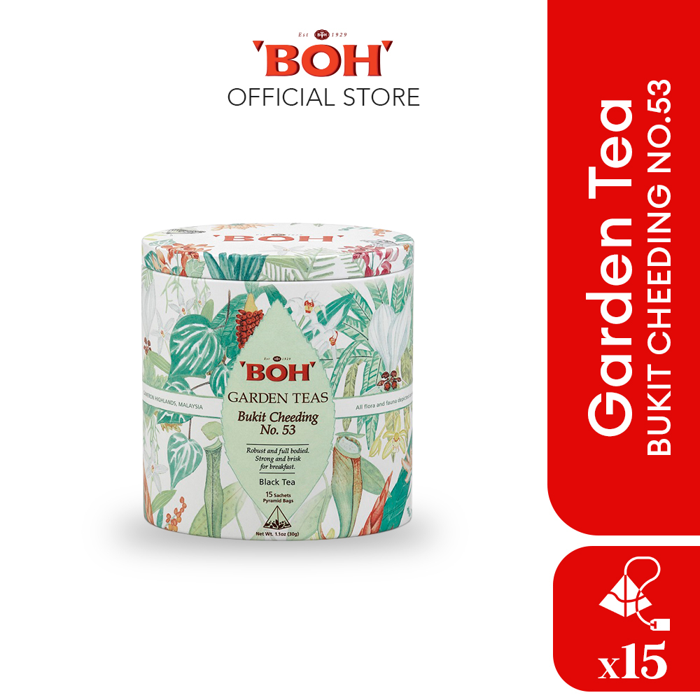 BOH Garden Tea Bukit Cheeding No 53 Pyramid Teabag (15's) | Shopee ...