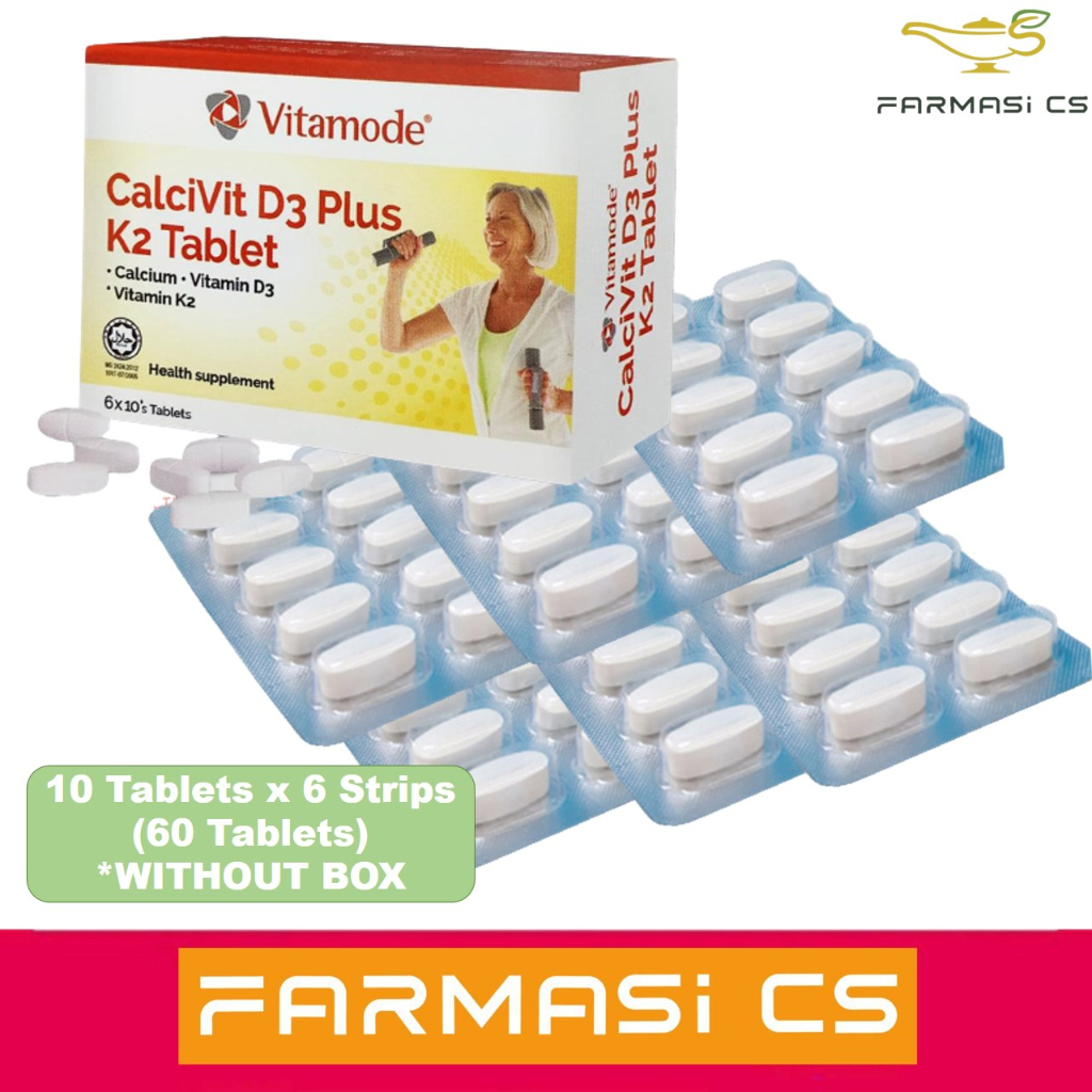 Vitamode Calcivit D3 Plus K2 Tablet 60 tablets EXP:07/2026 [ Vitamin D3 ...