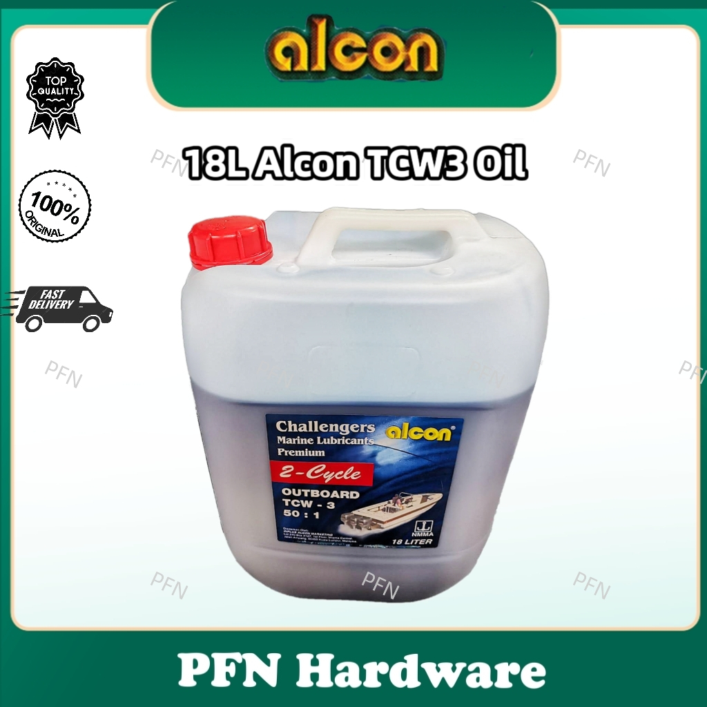 Alcon TCW3 Engine Oil 18 Liters Outboard Marine Lubricants 2-Stroke ...