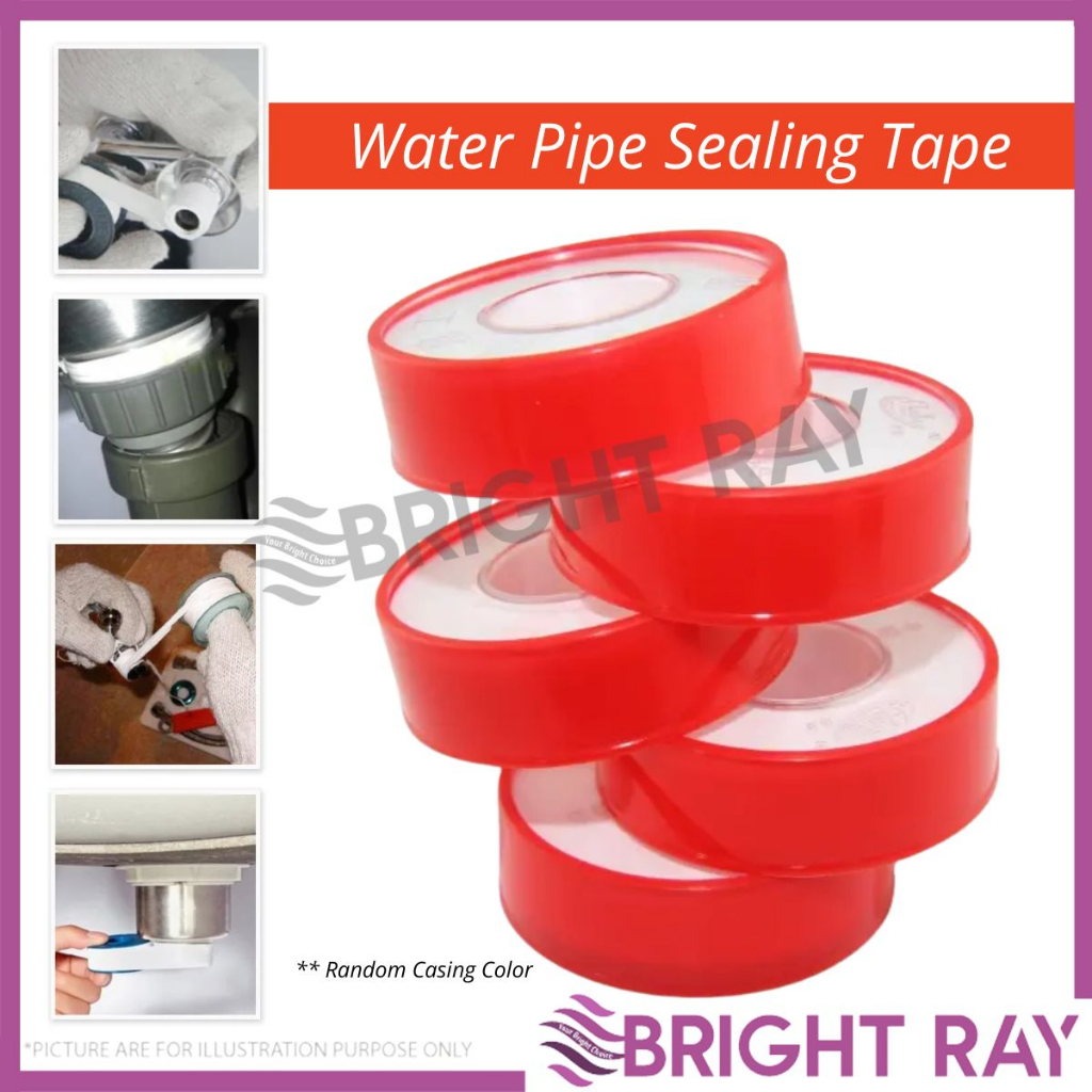 7.5 MTR Thread Seal Water Tape Pipe Tape Paip Tape Putih Plumbing Water ...