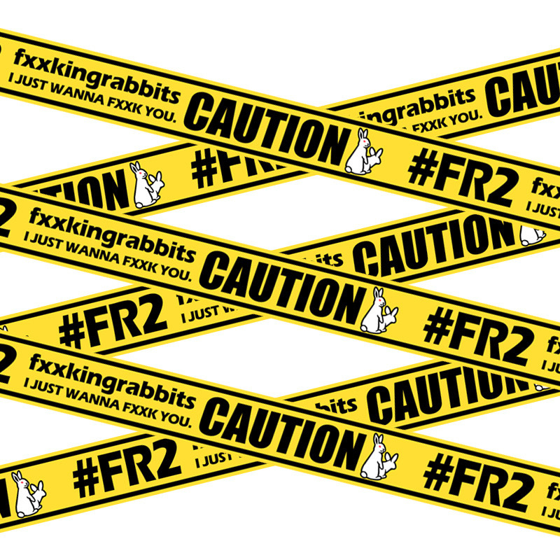 CAUTION FR2 RABBIT Warning Vinyl Decal Sticker Roll (5m * 4cm) for ...