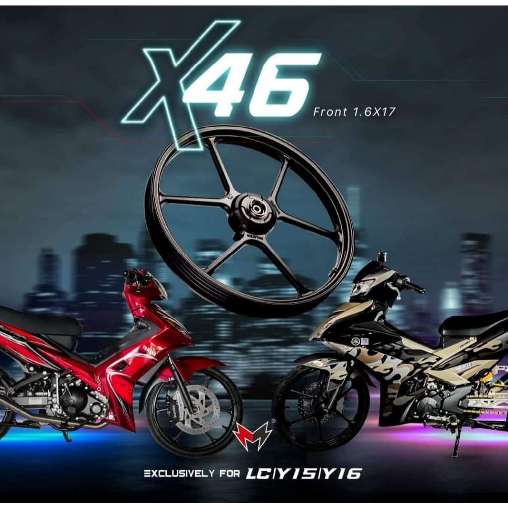 Y15ZR Y15 MASVIRAL X46 1.6/1.6 SPORT RIM RACING SPORT RIM DAYTONA CNC ...