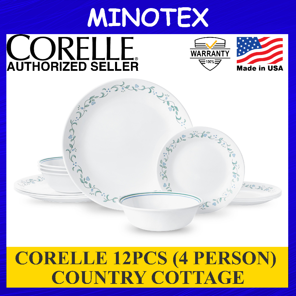 Corelle Country Cottage 12pcs Dinnerware Set Dinner Serve Set Set ...
