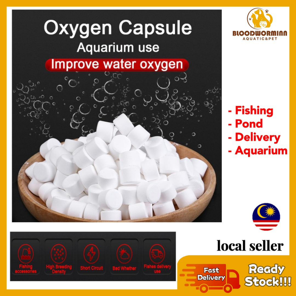 Oxygen Capsule Oxygen Tablets Provides Oxygen for aquariums Remove ...