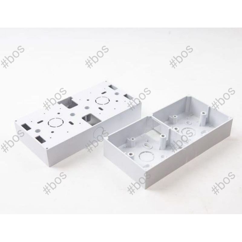 PVC Box 3X7 Surface Type Nut Box Electrical Box Double Base for Switch ...