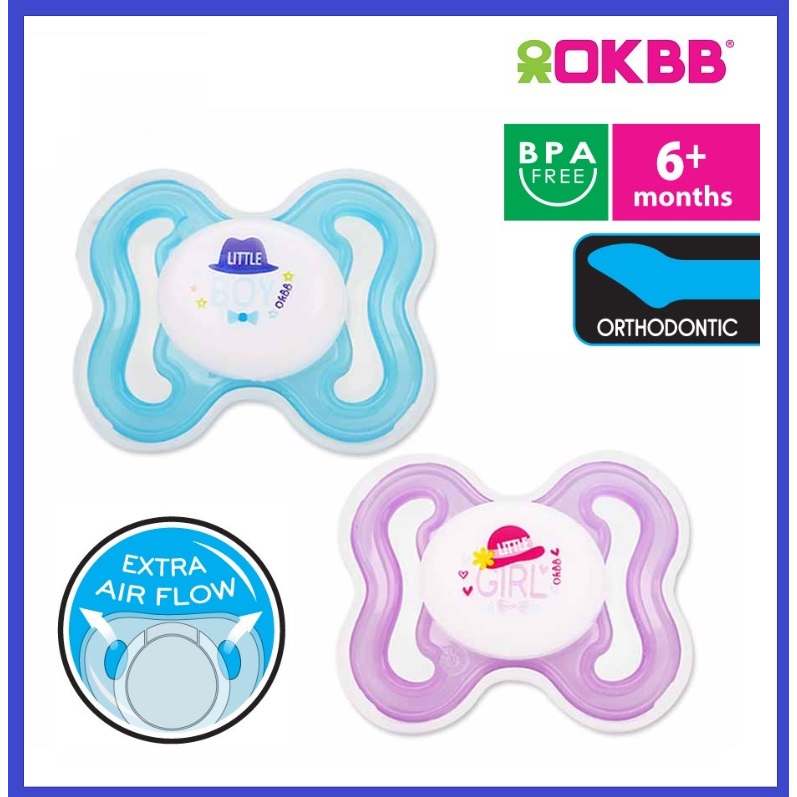 OKBB P112/ORT Classic Baby Pacifier with Cover (Orthodontic) | Shopee ...