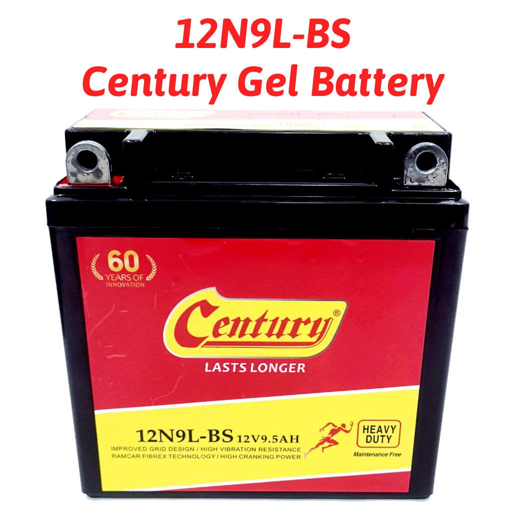 12N9L-BS BATTERY GEL BATTERY (12V9.5AH) MODENAS JAGUH 175 YUASA SIZE ...