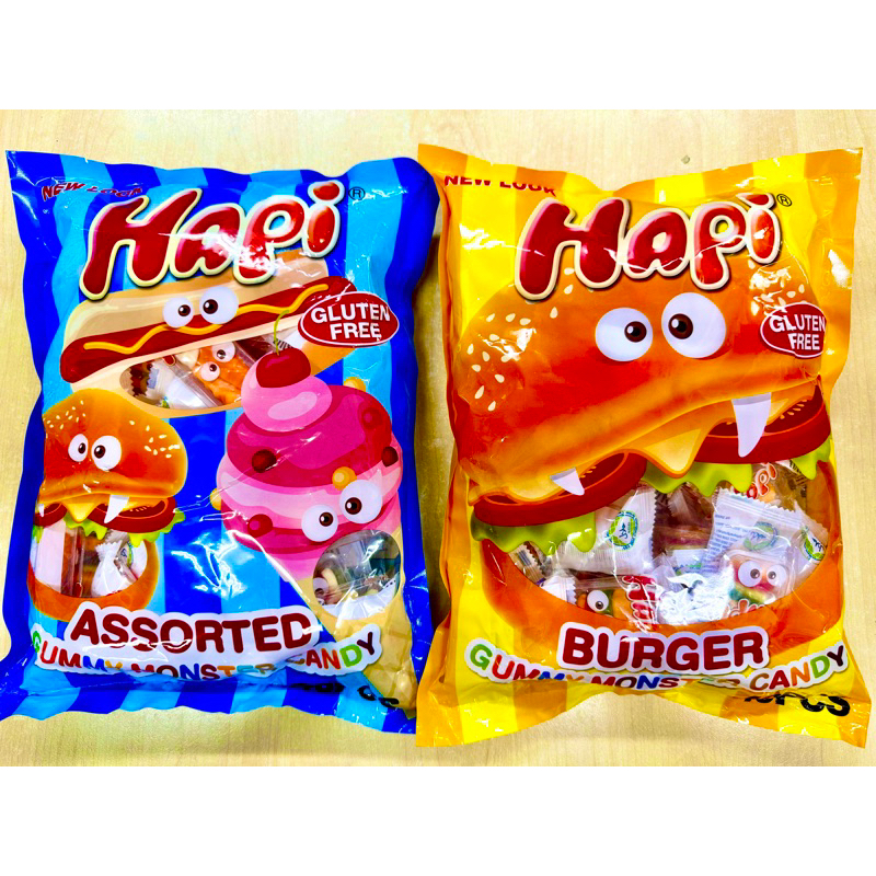 HAPI BURGER / ASSORTED SOFT GUMMY MONSTER CANDY 40PCS (400G) | Shopee ...