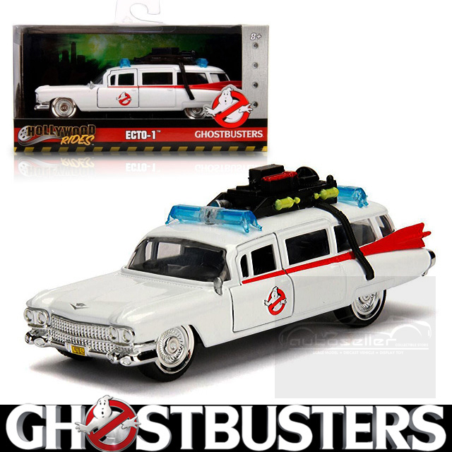 GHOSTBUSTERS MOVIE ECTO-1 GHOST HUNTING VEHICLE (1:32) DIECAST METAL ...