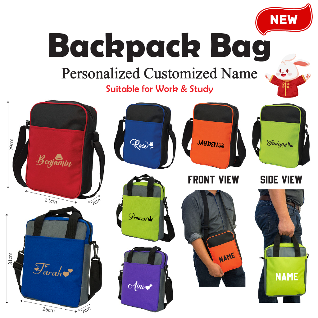 Personalized Customized Name Backpack Bag | Laptop Backpack | Work ...