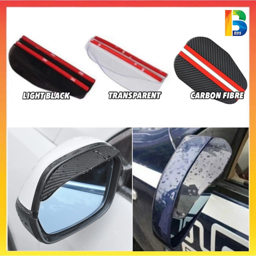 SIDE MIRROR VISOR GUARD Car Rear View Rain Protector Eyebrow AXIA MYVI ...