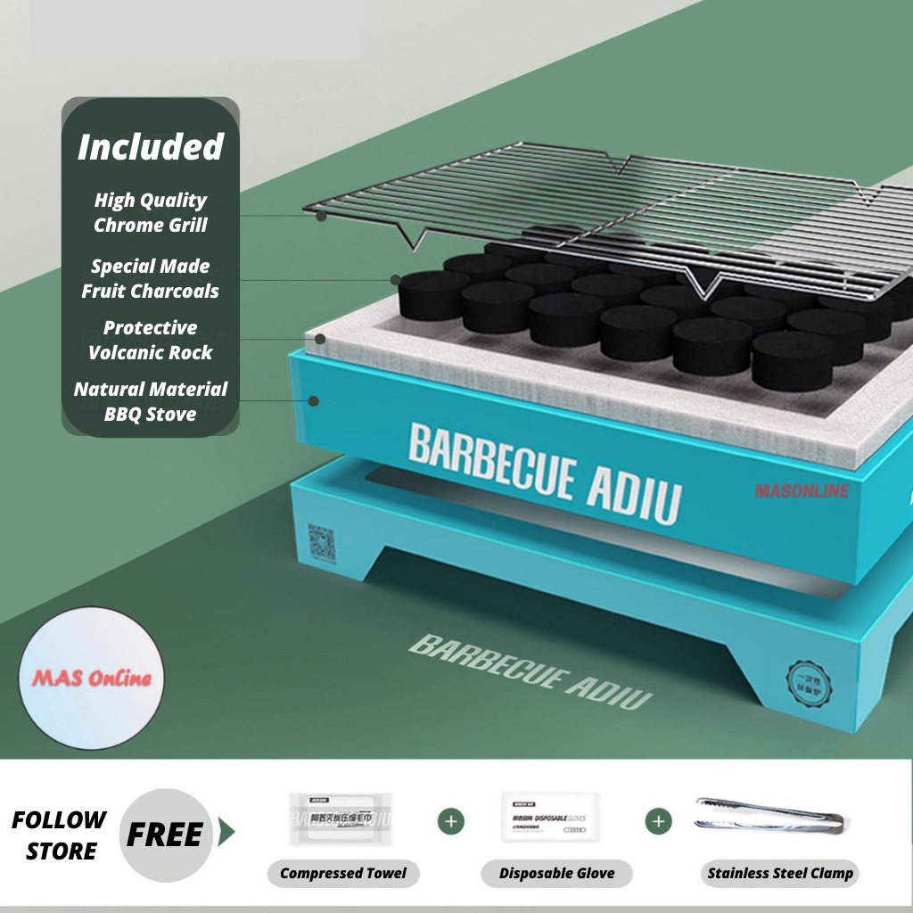 Disposable BBQ Grill Set Indoor Disposable BBQ PIT(One time Use ...