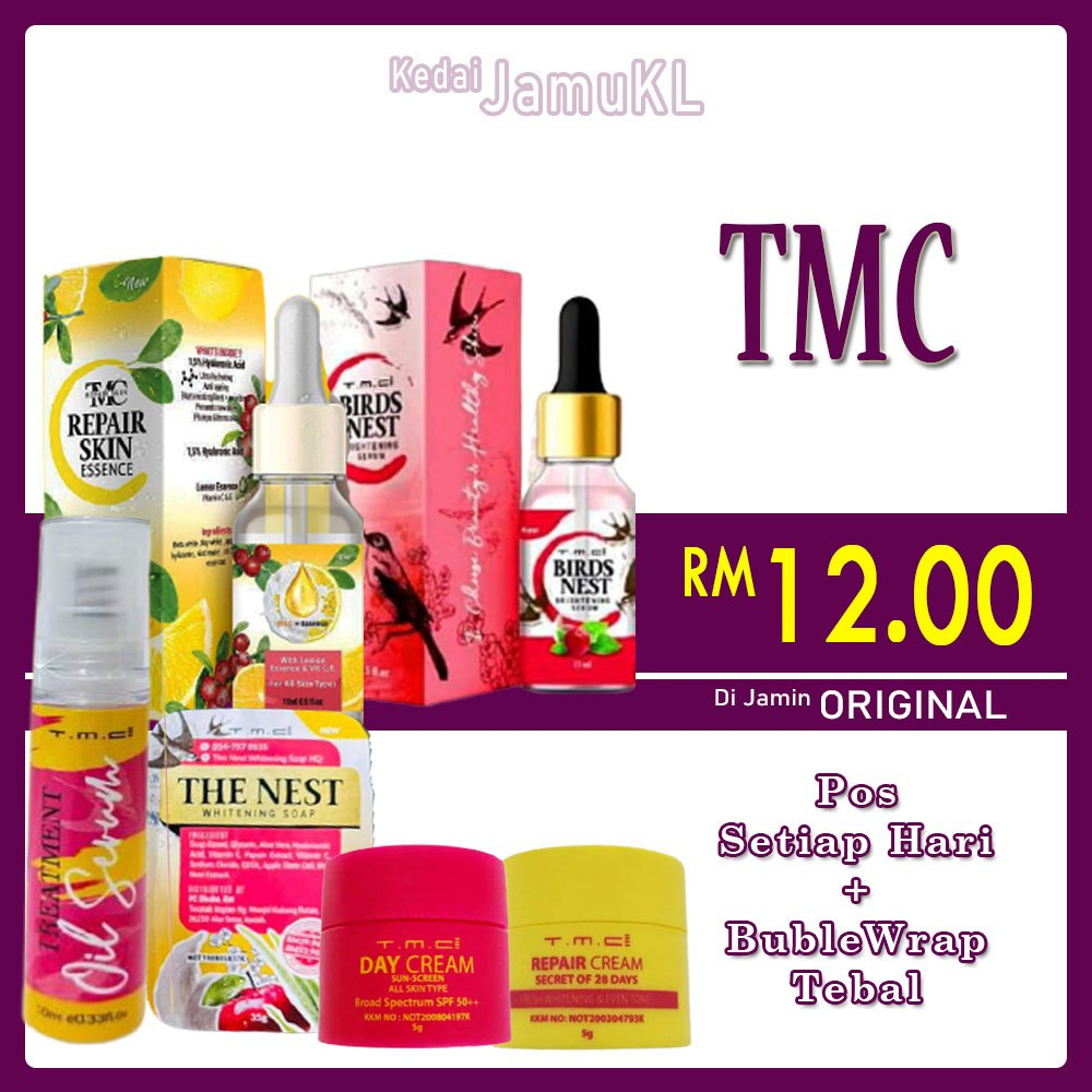 Tmc Cream Set 5 in 1 To Remove Scars Acne Freckles Repair Skin Essens ...