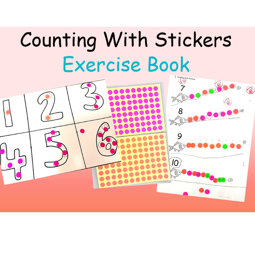 HC012- Counting With Stickers Laminated Exercise Book (Including ...