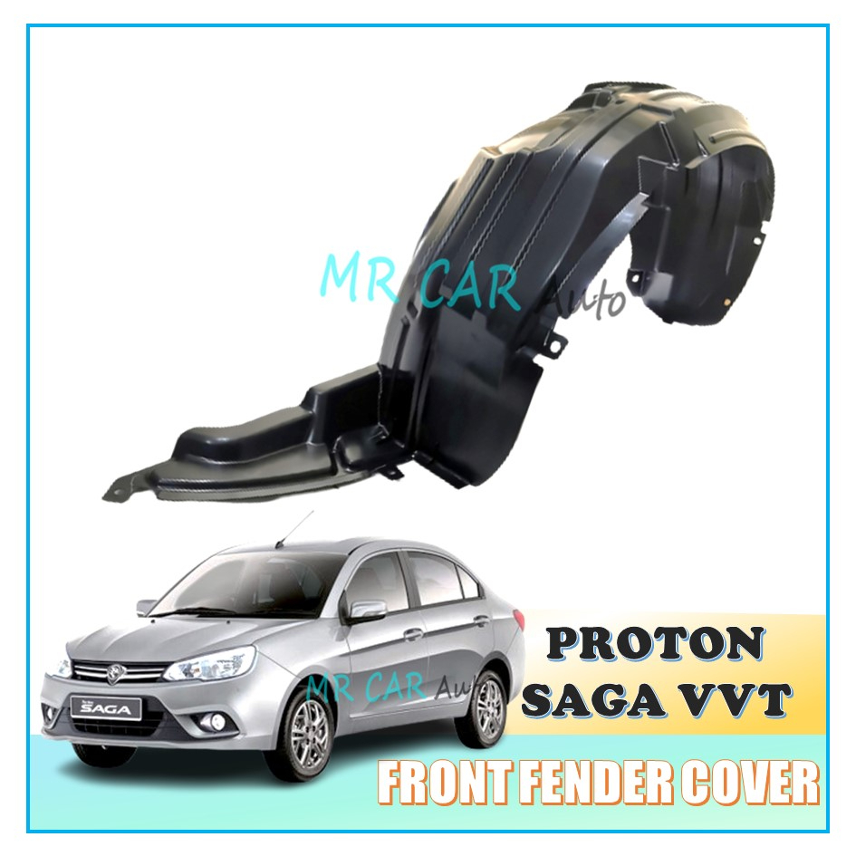 PROTON SAGA VVT 2016-2024 FRONT FENDER COVER / SPLASH SHIELD | Shopee ...