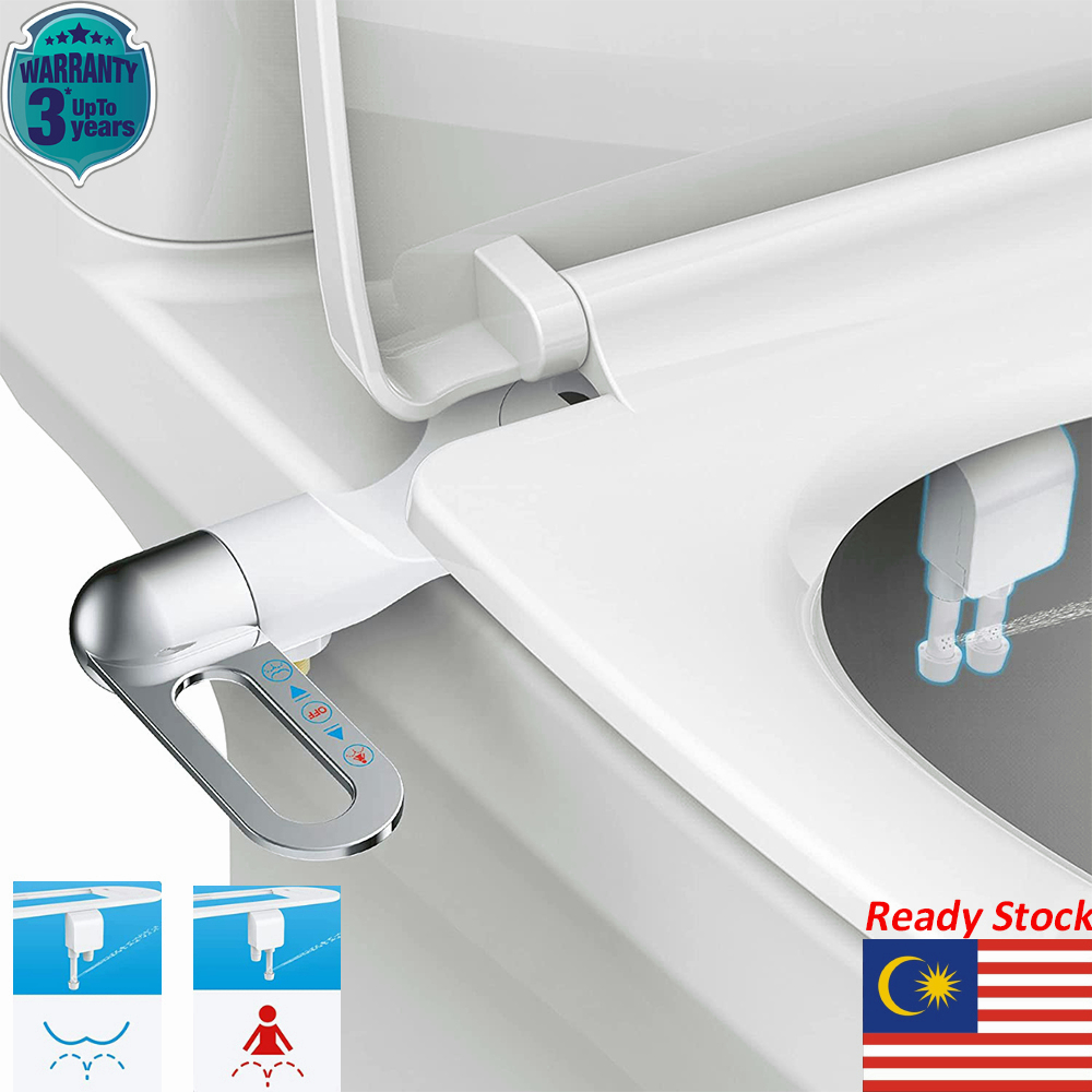 Patent Bidet Toilet Seat Attachment For Rear Feminine Wash Hands-Free Non-Electric with Dual ...