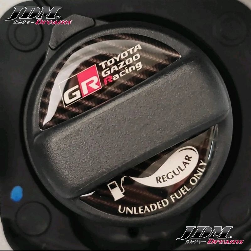 Fuel Cap Dress Up Sticker Toyota TRD GR Modellista Vios Ativ NCP150 ...