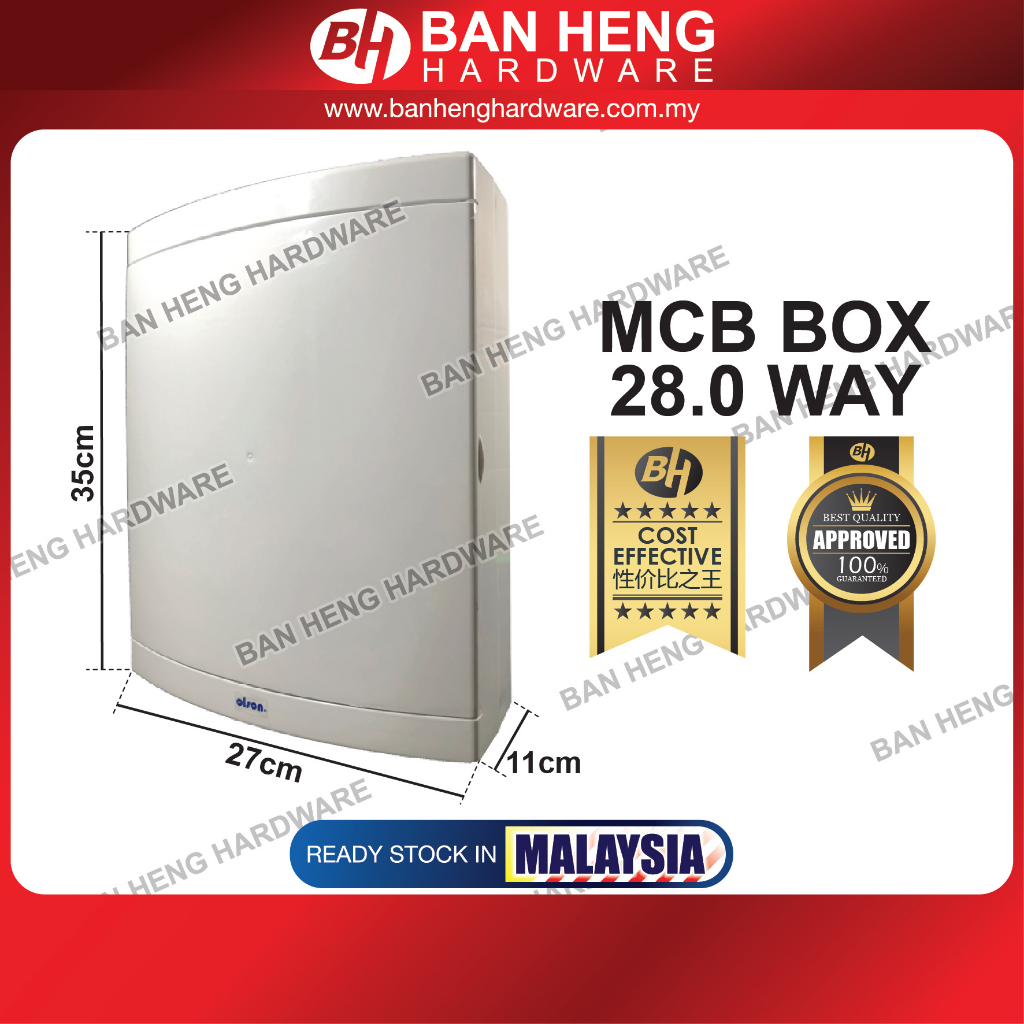 PVC MCB DISTRIBUTION BOX 28.0 WAY (MCB BOX/DB BOX) | Shopee Singapore