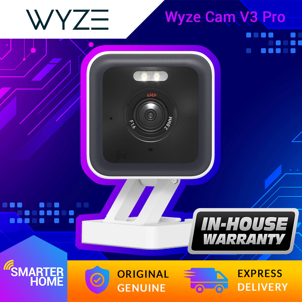 ️ WYZE Cam v3 Pro 2K Indoor/Outdoor Wi-Fi Security Camera, Color Night ...