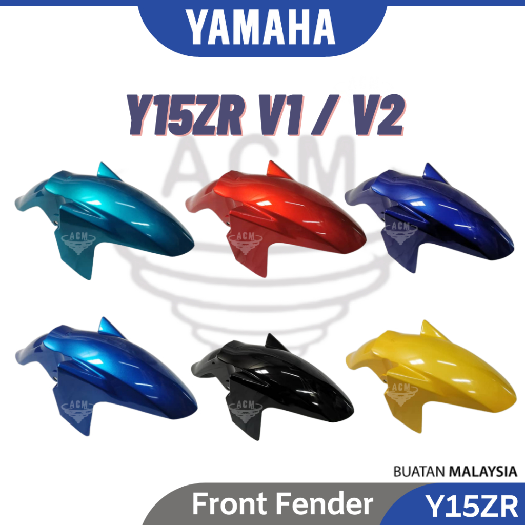HITAM MERAH Yamaha Y15ZR V1 V2 Front Fender Mudguard Front Tire Cover Y ...