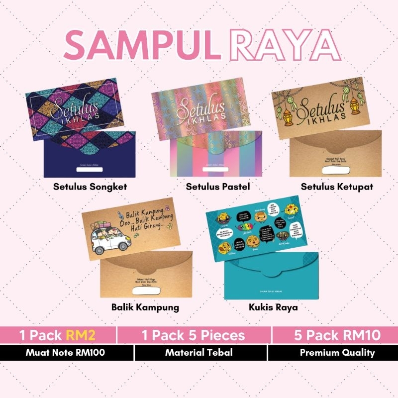 (SETULUS) Sampul Duit Raya 2023 sampul raya cantik exclusive money ...