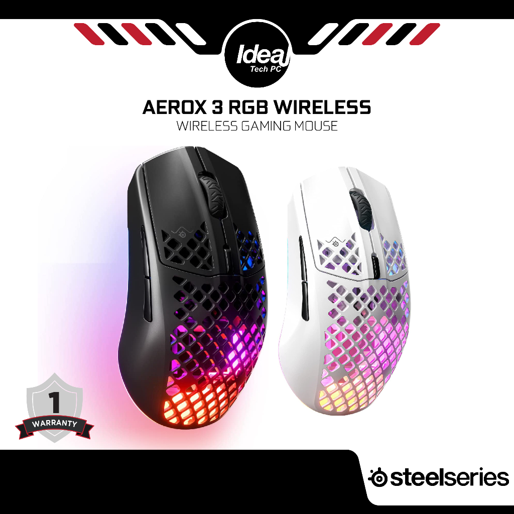 SteelSeries AEROX 3 RGB | Super Lightweight Wireless Gaming Mouse ...