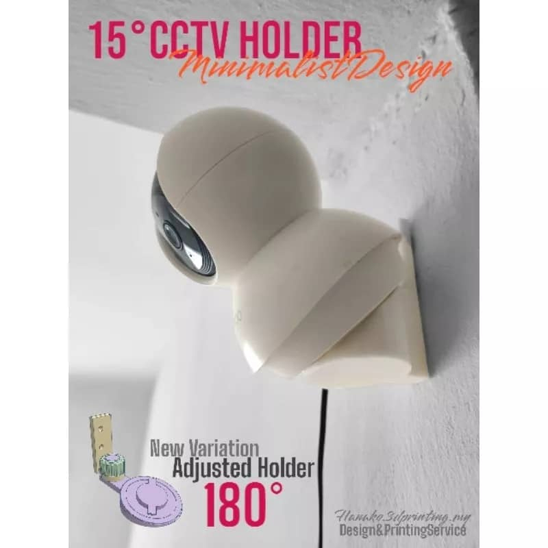 [3d print] Universal 15 CCTV holder TP Link Tapo Xiaomi Reolink GOQ ...
