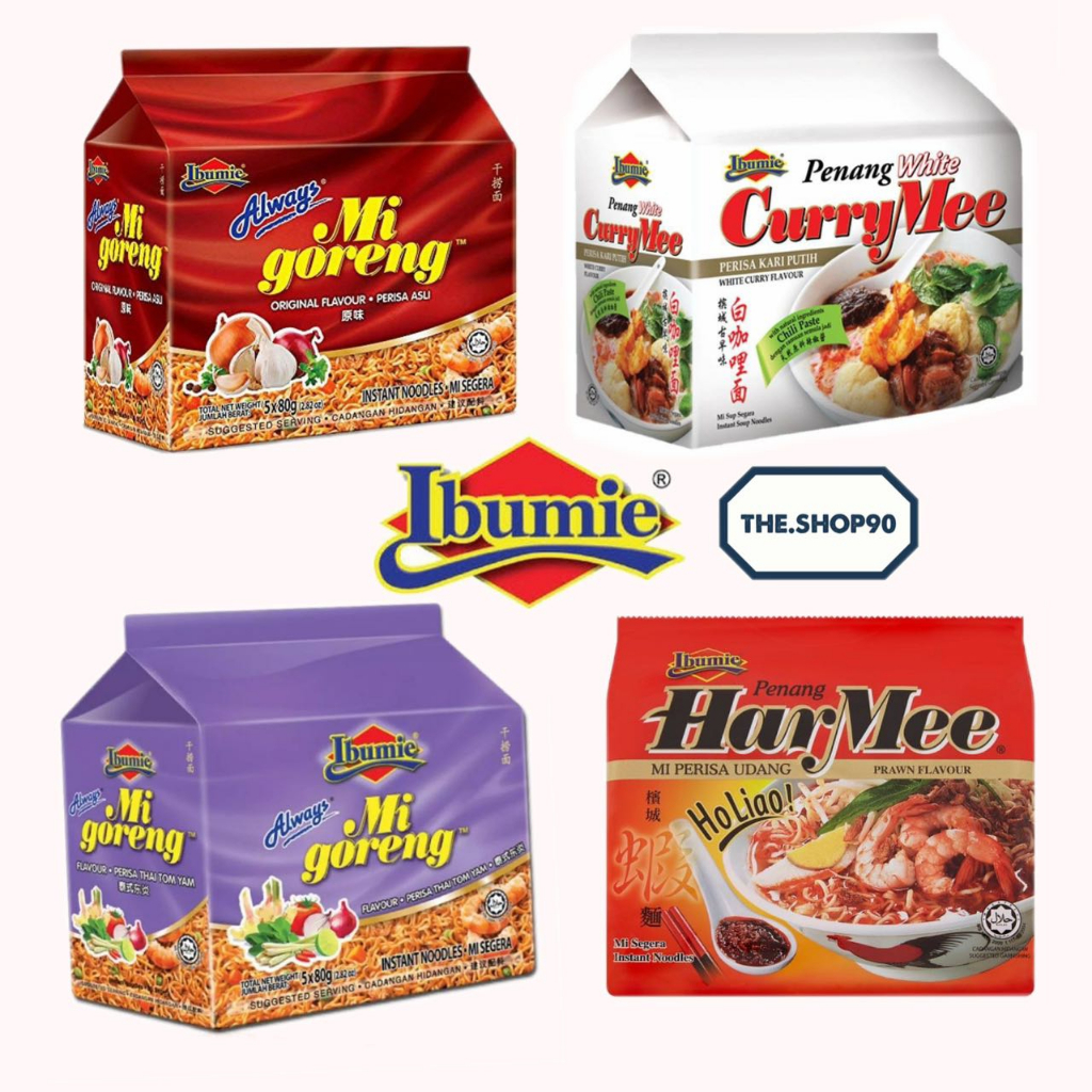 Ibumie Mi Goreng/HarMee/Penang White Curry 1 Carton (60packs) | Shopee ...