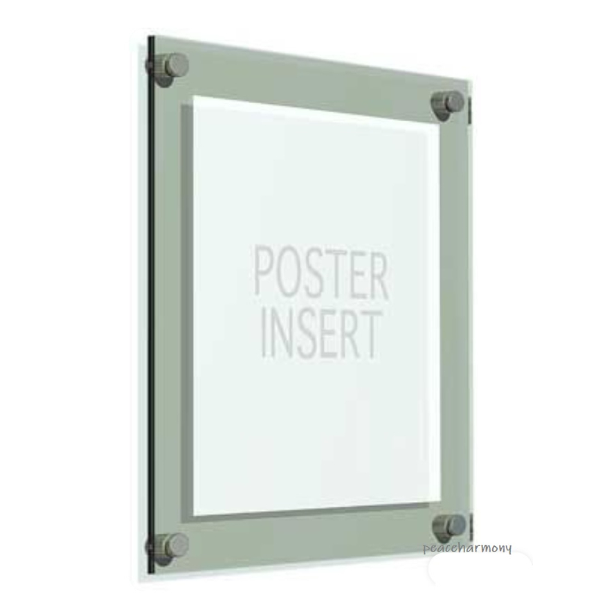 Wall Mount Acrylic Sandwich Frame (A4/A3 Size) | Shopee Singapore