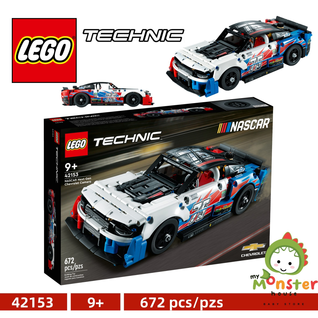 LEGO Technic 42153 NASCAR Next Gen Chevrolet Camaro ZL1 ( 672 Pieces ...