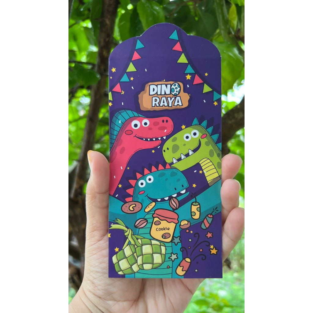 SAMPUL RAYA 2023 DINO RAYA DINOSAUR RAYA COMEL | Shopee Singapore