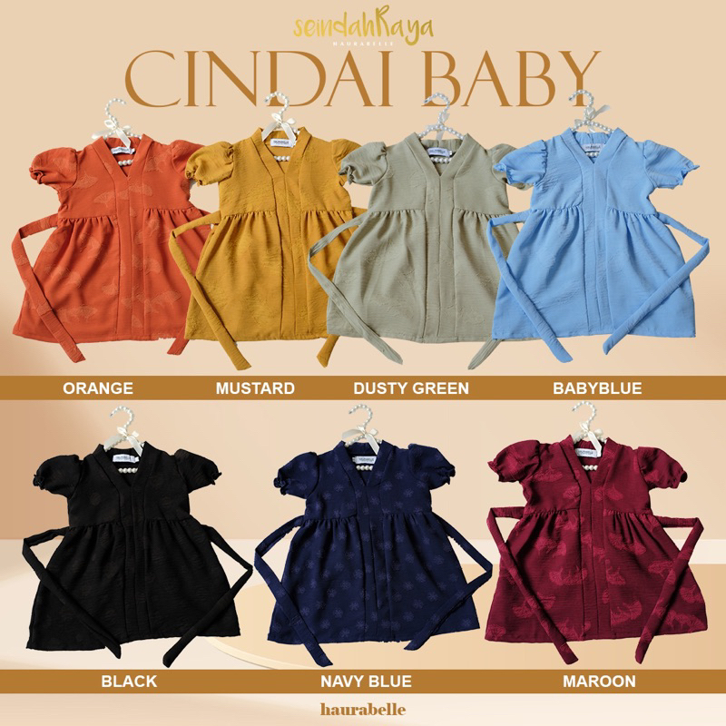 Cindai KEBAYA BABY BY HAURABELLE SET MOTHER AND CHILD BAJU RAYA ...