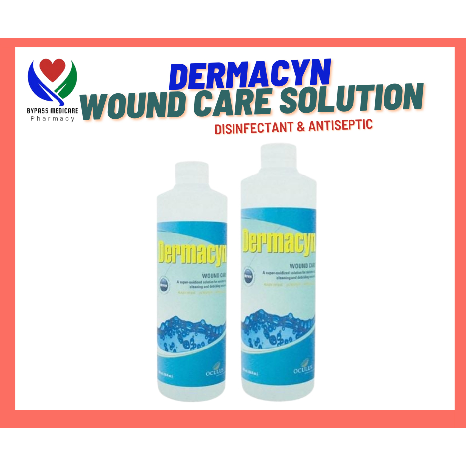 DERMACYN WOUND CARE SOLUTION 500ML (WASHING DIABETIC WOUNDS/ SWEET ...