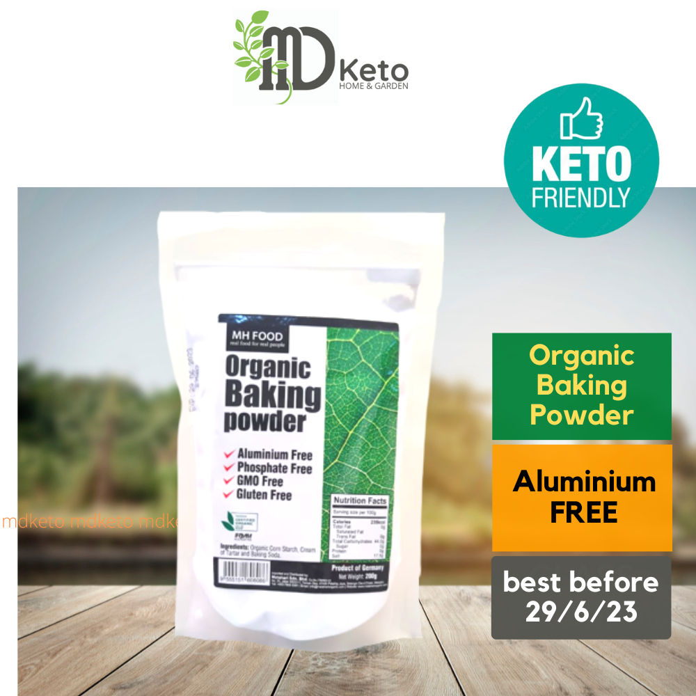 [MD KETO] MH 200G organic baking Powder Aluminium Free Low Carb LCHF ...